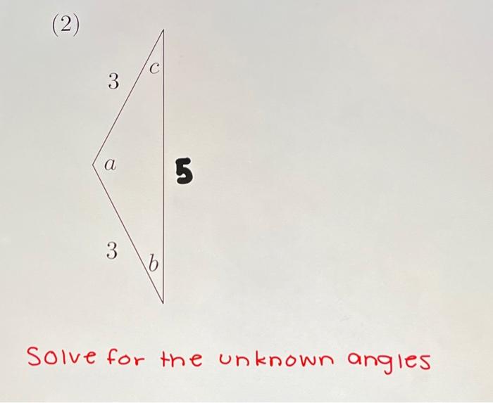 Solved Solve for the unknown angles | Chegg.com