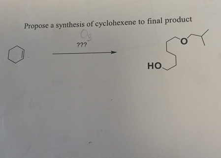 Solved Propose a synthesis of cyclohexene to final | Chegg.com