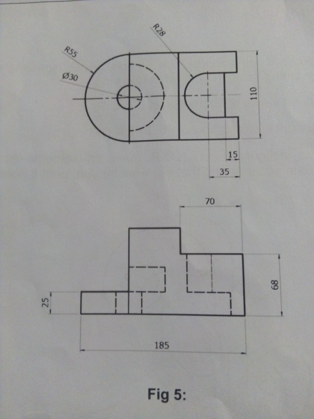 Solved From the given views figure 5 in T.A.O.P, make an | Chegg.com