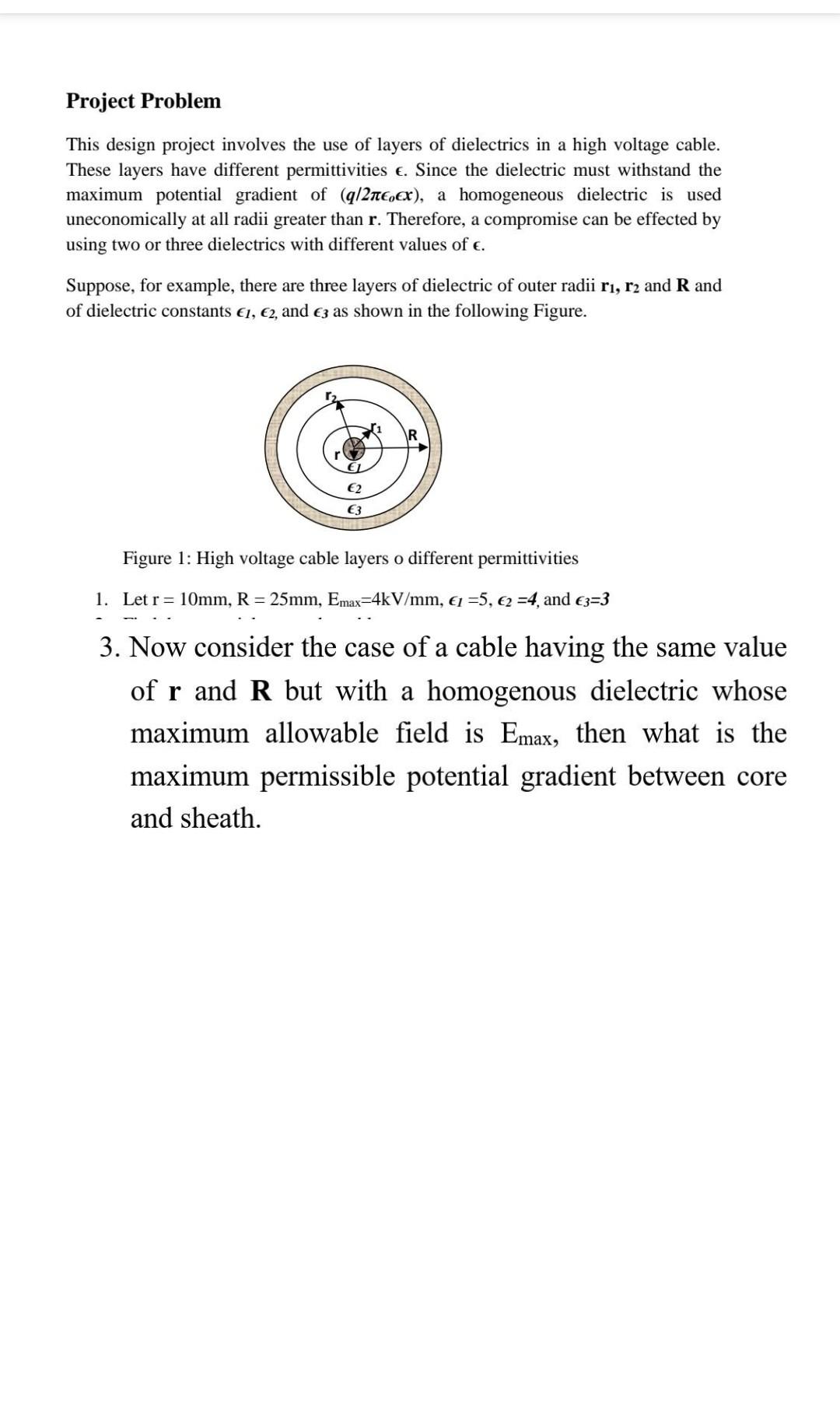 Solved Project Problem This design project involves the use | Chegg.com