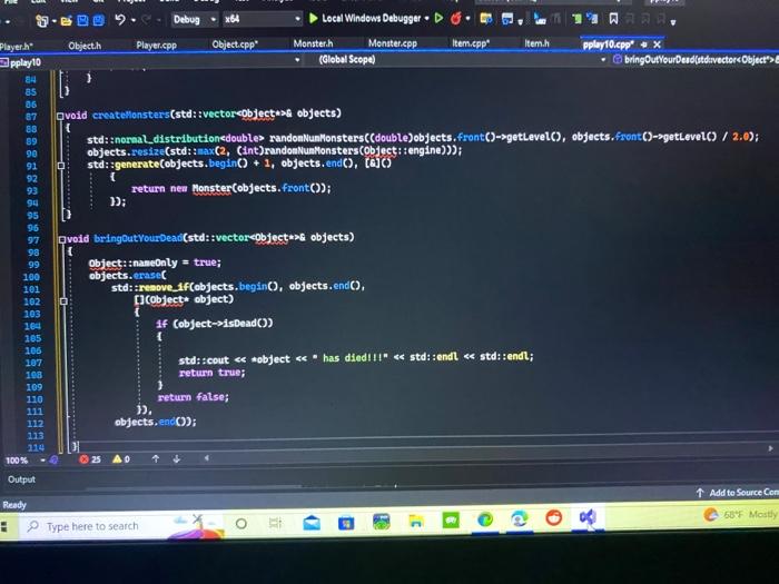Solved how do i go about turning all instances of class | Chegg.com