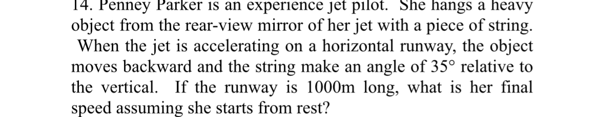 Solved Penney Parker is an experience jet pılot. ﻿She hangs | Chegg.com