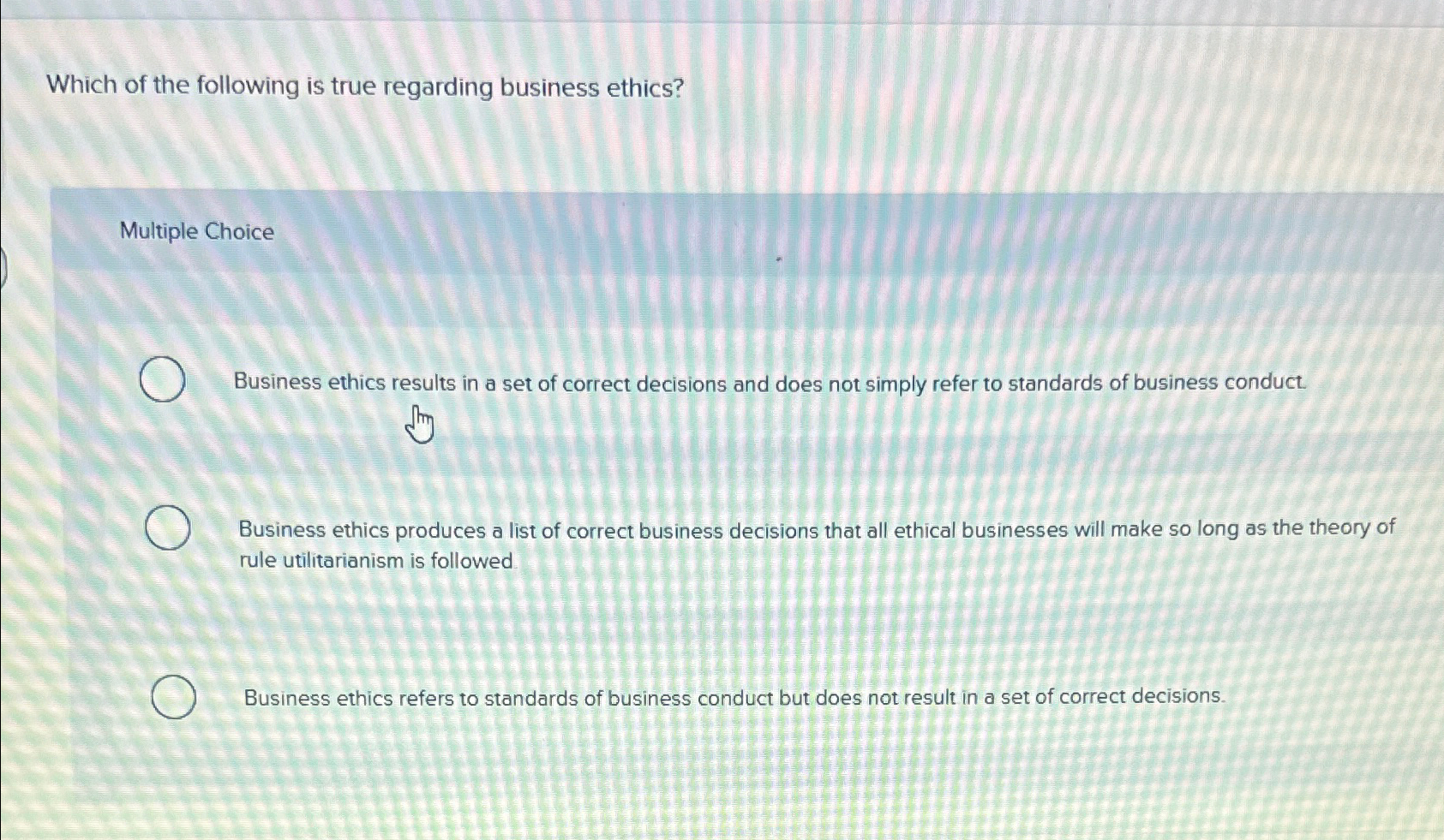 Solved Which of the following is true regarding business | Chegg.com