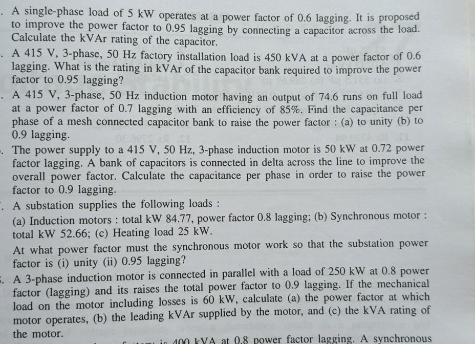 Solved URGENT*** SOLVE FAST 15. A Power system has two | Chegg.com