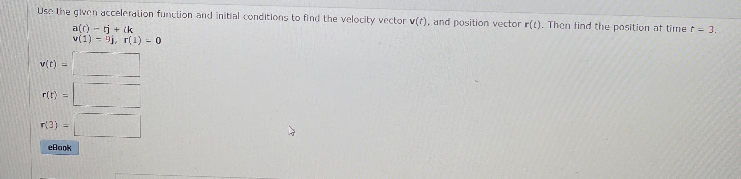 Solved Use the given acceleration function and initial | Chegg.com