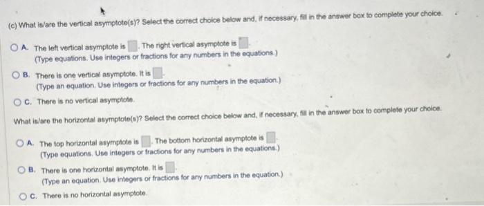 Solved The standard form of the rational function | Chegg.com