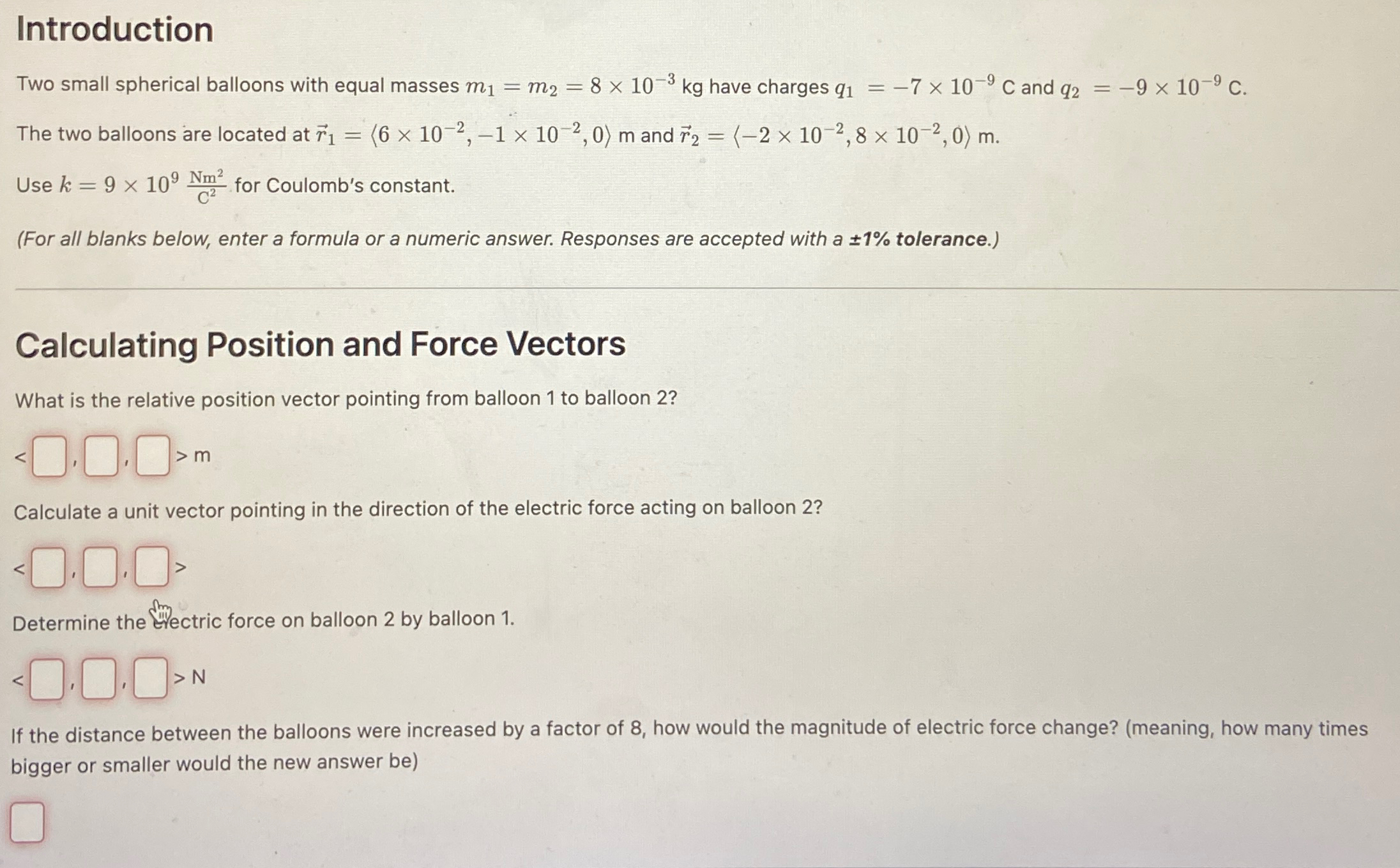 Solved IntroductionTwo small spherical balloons with equal | Chegg.com
