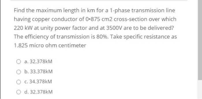 Solved Three-phase line conductors with 0.5cm diameter are | Chegg.com