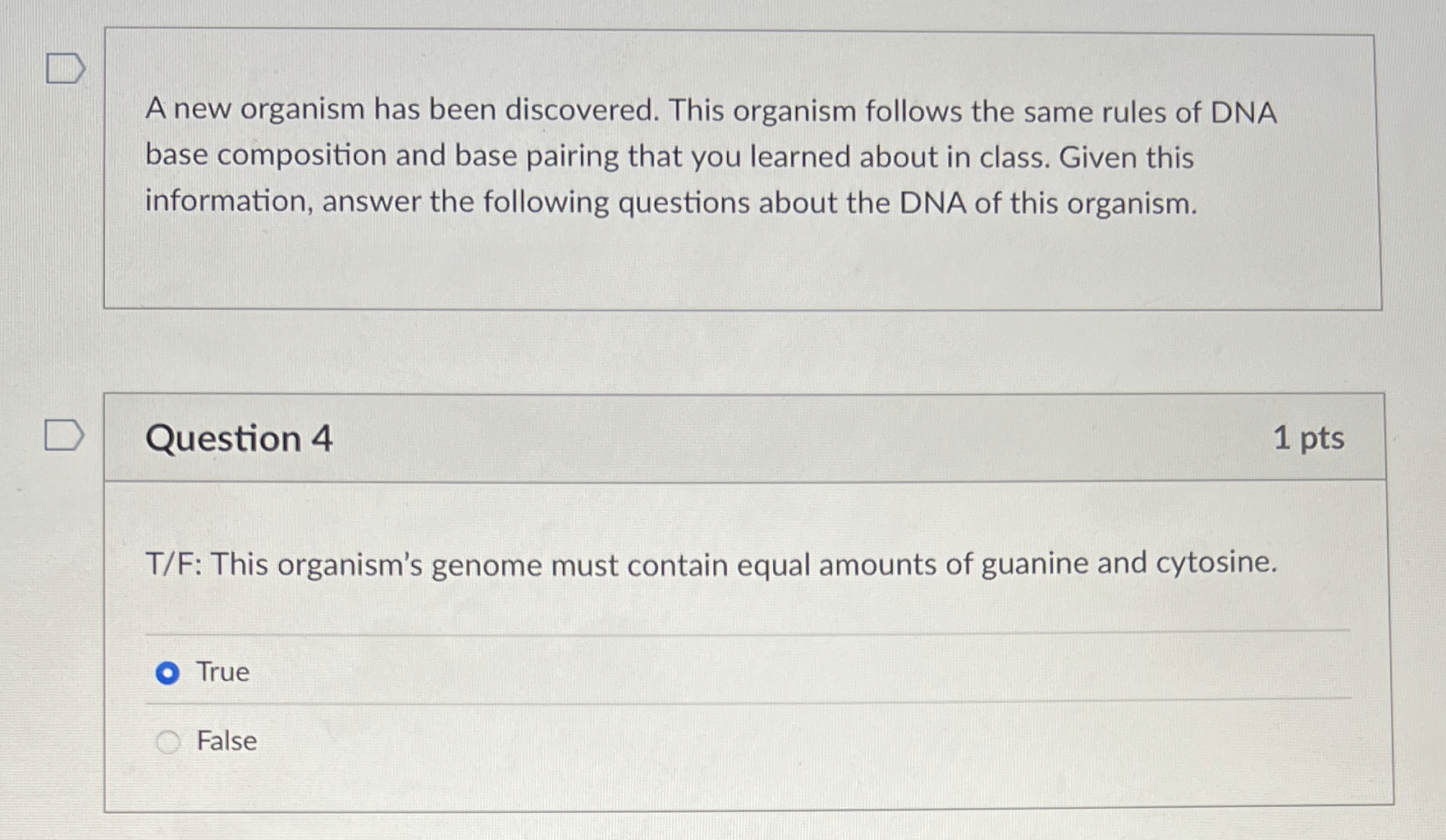 Solved A new organism has been discovered. This organism | Chegg.com