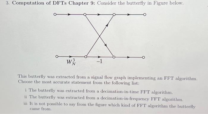 Solved 3. Computation of DFTs Chapter 9: Consider the | Chegg.com