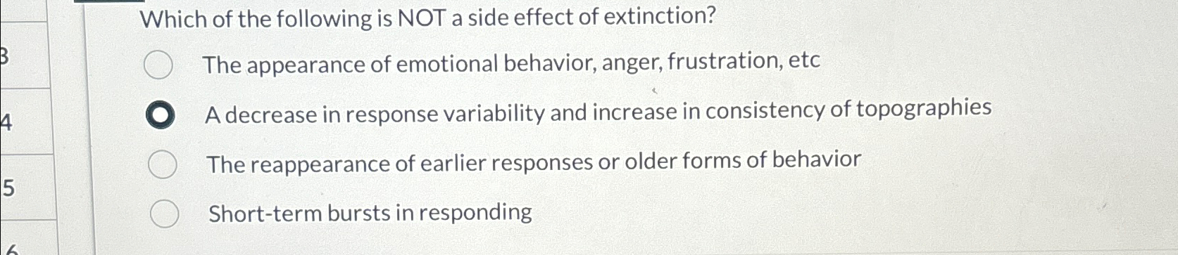 Solved Which of the following is NOT a side effect of | Chegg.com
