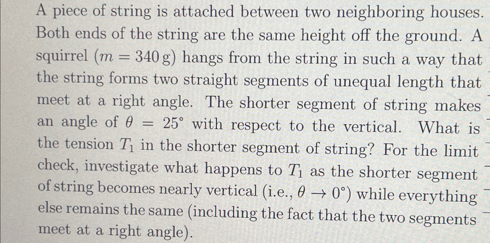 Solved A piece of string is attached between two neighboring | Chegg.com