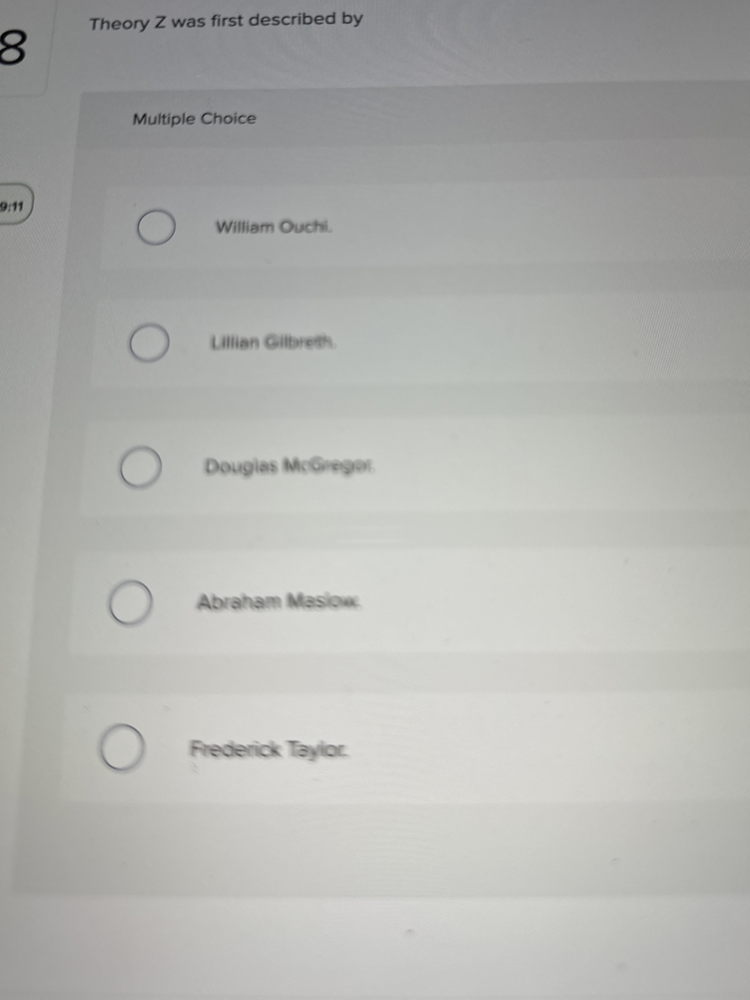 Solved Theory Z ﻿was first described byMultiple | Chegg.com