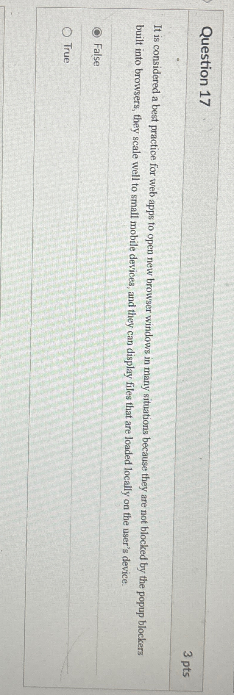 Solved Question 173 ﻿ptsIt is considered a best practice for | Chegg.com