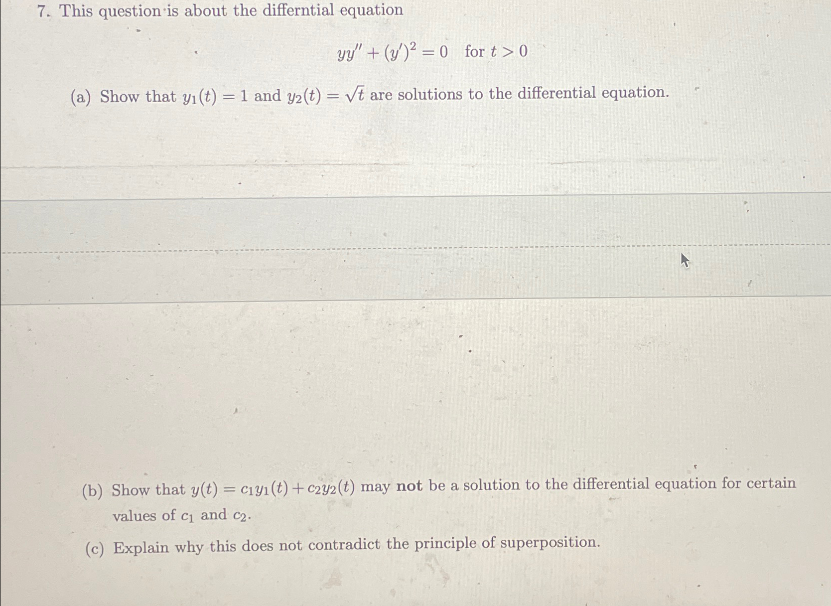 Solved This question is about the differntial | Chegg.com