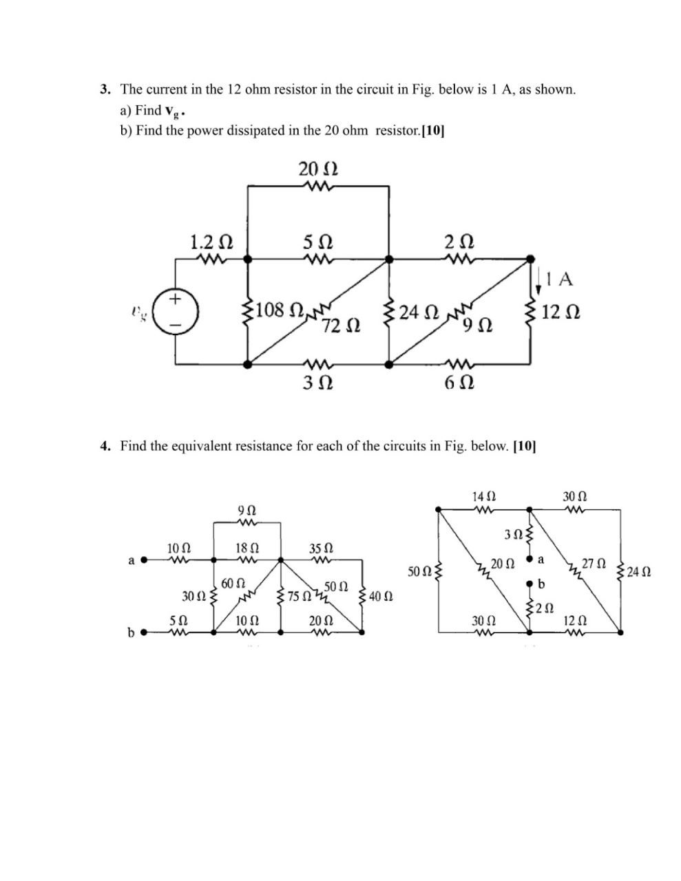 Solved The current in the 12 ﻿ohm resistor in the circuit in | Chegg.com
