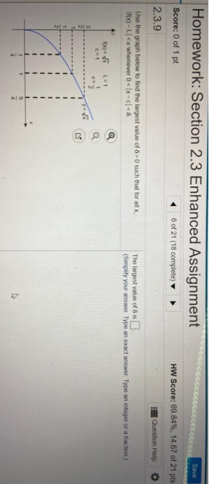 Solved Save Homework Section 2 3 Enhanced Assignment Score