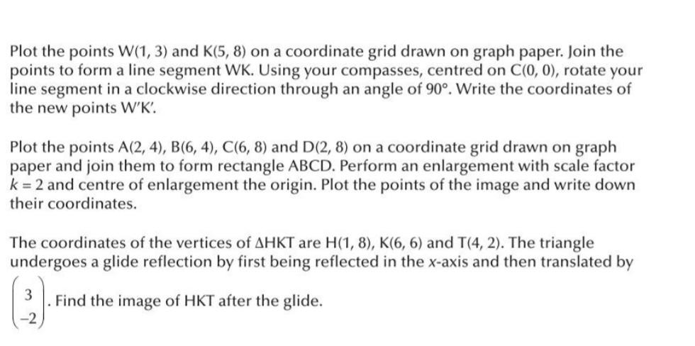 Solved M Draw two lines of reflection, A and B, parallel to | Chegg.com