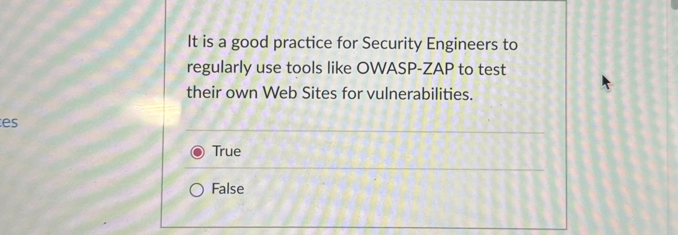 Solved It is a good practice for Security Engineers | Chegg.com