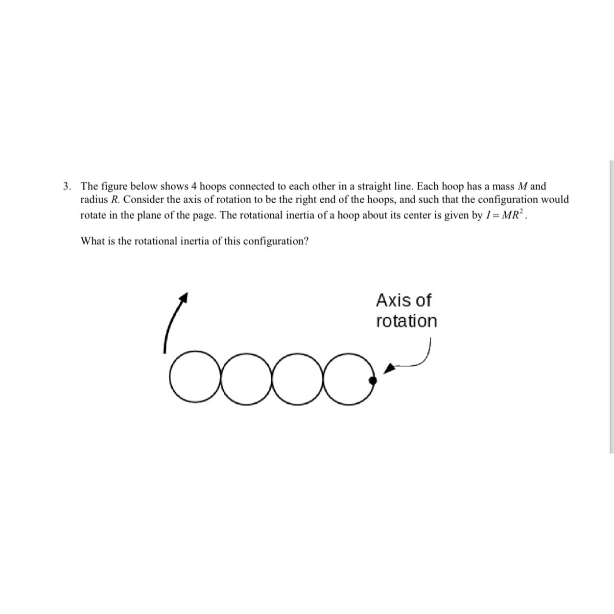 Solved The figure below shows 4 ﻿hoops connected to each | Chegg.com