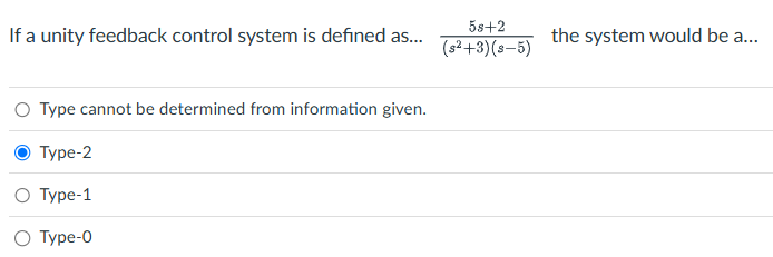 Solved If ﻿a unity feedback control system is ﻿defined | Chegg.com