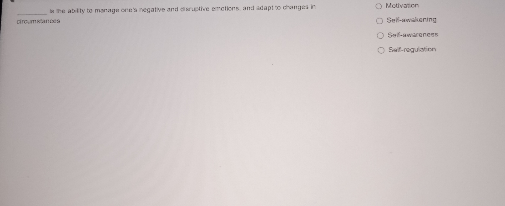 Solved is the ability to manage one's negative and | Chegg.com