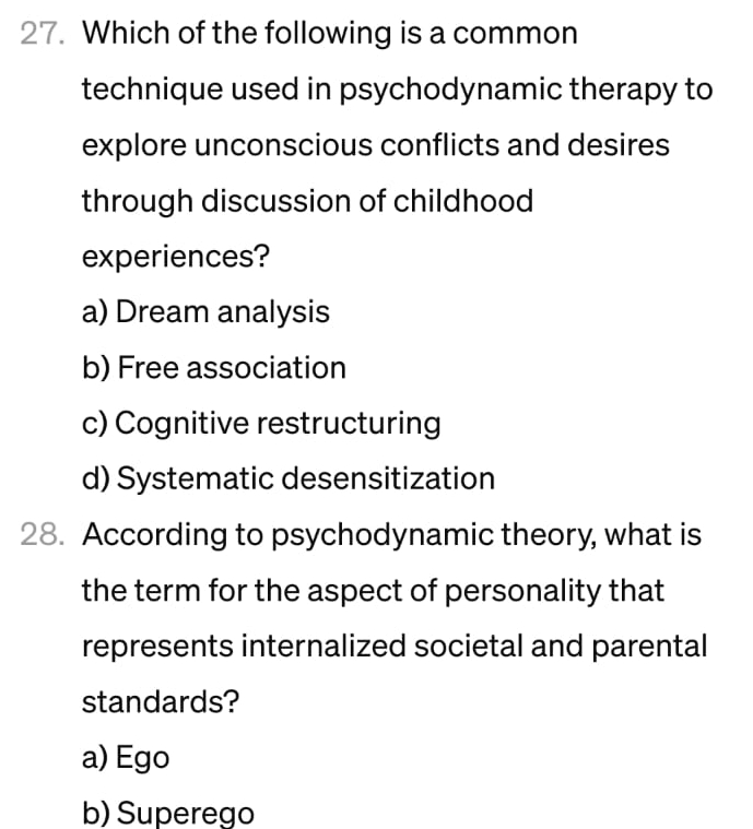 Solved Which of the following is a common technique used in | Chegg.com
