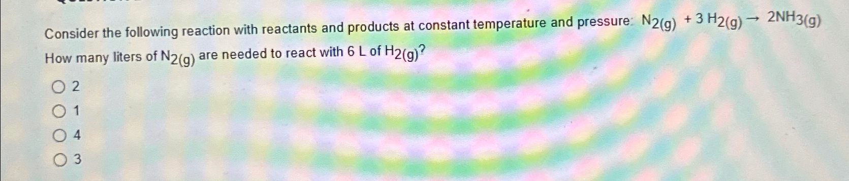Solved Consider the following reaction with reactants and | Chegg.com
