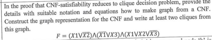In the proof that CNF-satisfiability reduces to | Chegg.com