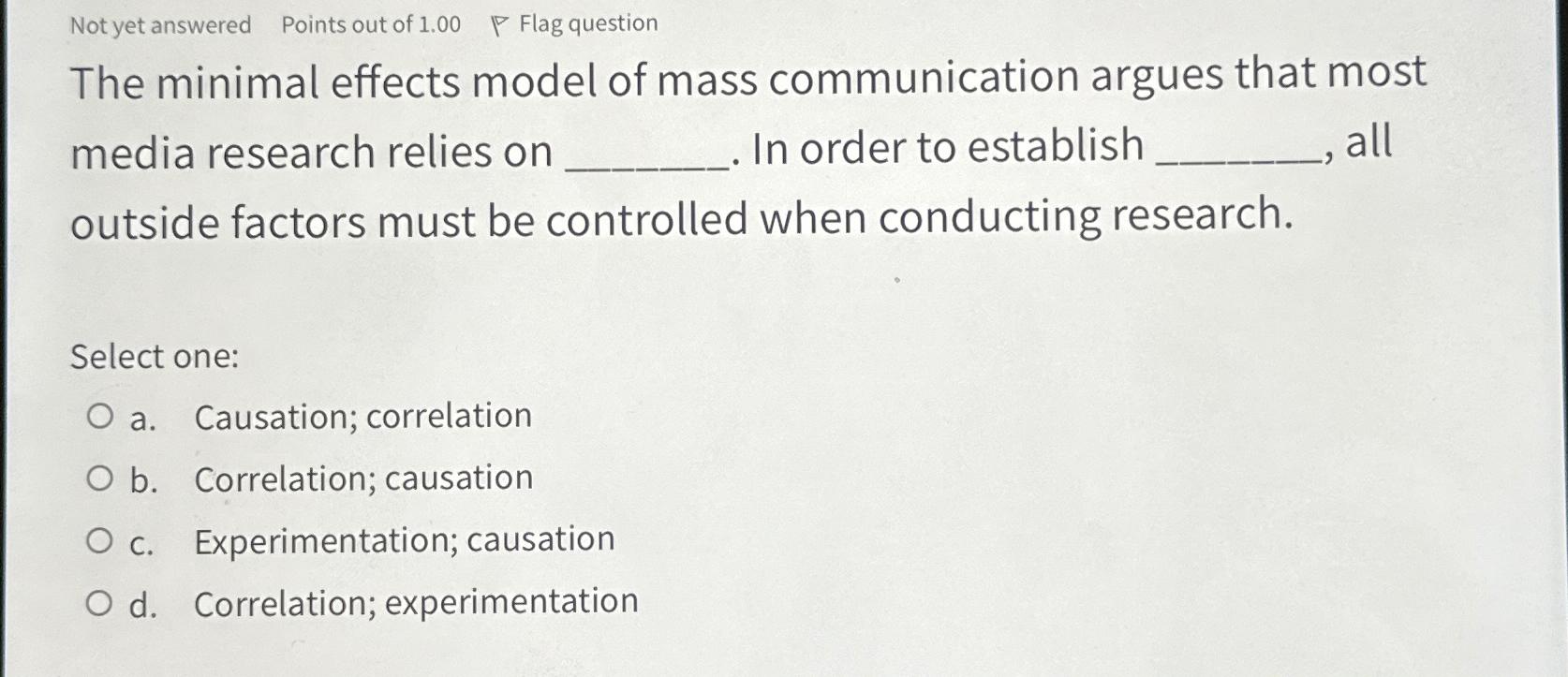 Solved Not yet answered Points out of 1.00, ﻿Flag | Chegg.com