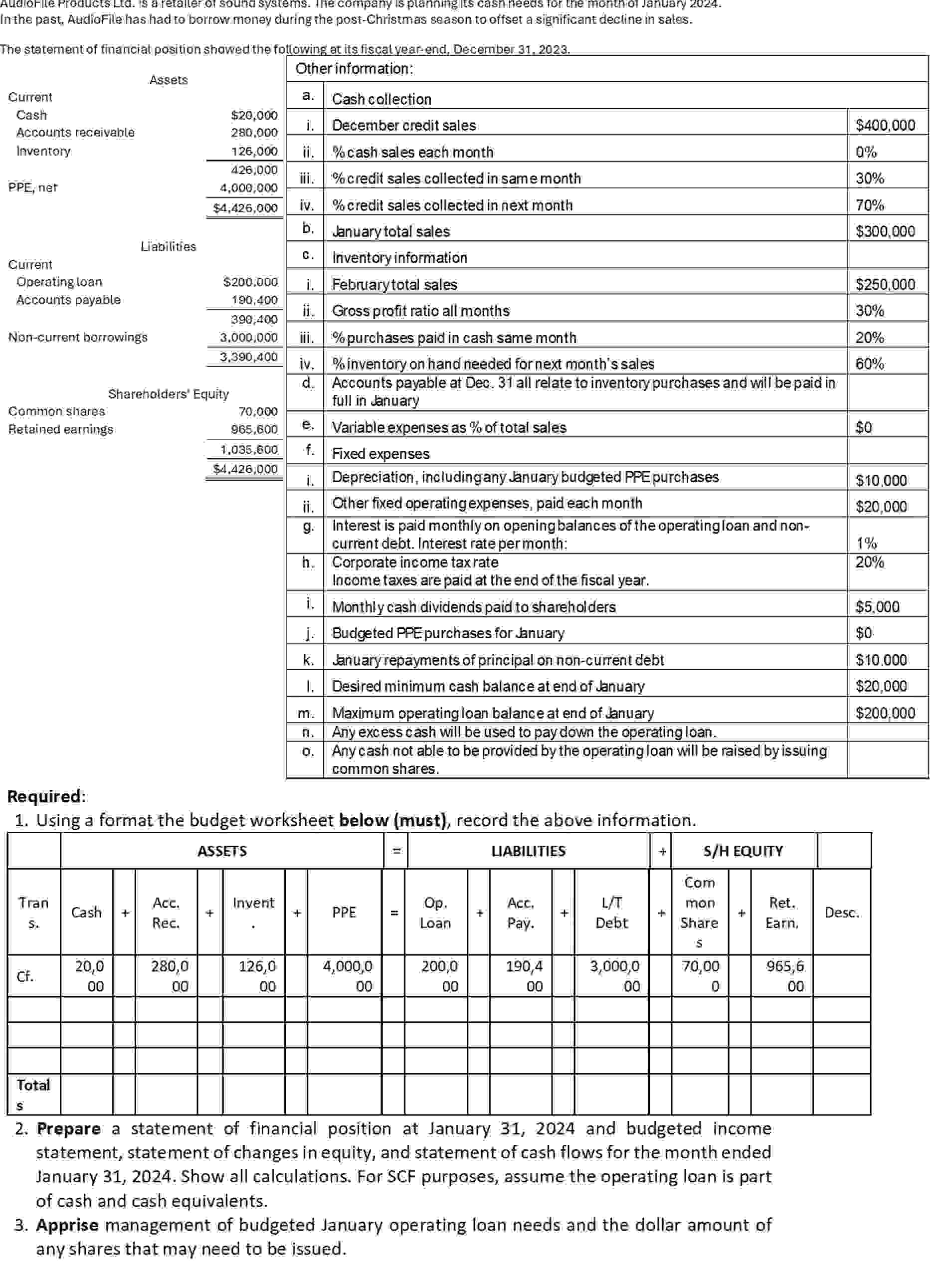 Solved note: please fill the table part 1 | Chegg.com