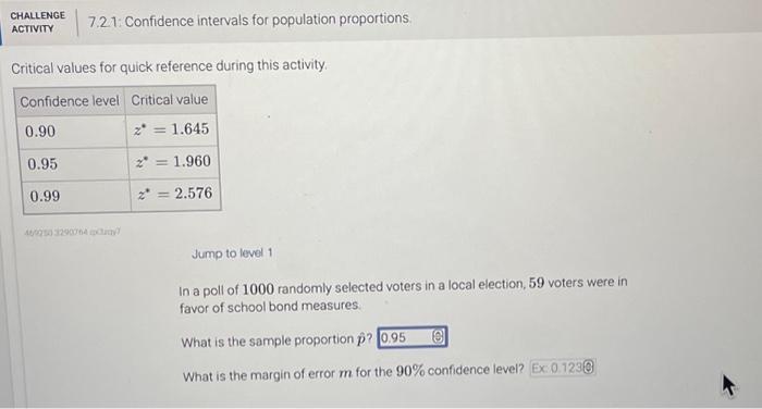 Solved Critical values for quick reference during this | Chegg.com