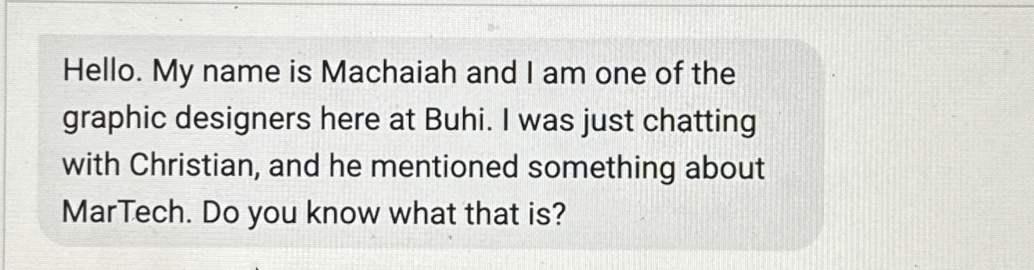 Solved Hello. My name is Machaiah and I am one of the | Chegg.com