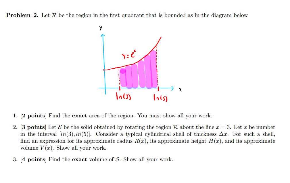 Solved Problem 2. ﻿Let R ﻿be the region in the first | Chegg.com