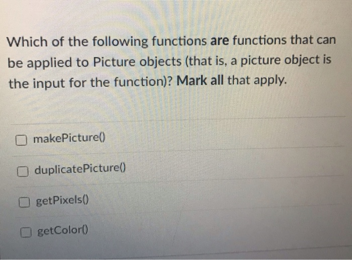 Solved Which of the following functions are functions that | Chegg.com