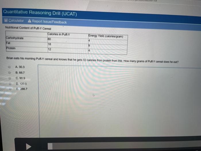 Solved Quantitative Reasoning Drill (UCAT) Calculator A | Chegg.com