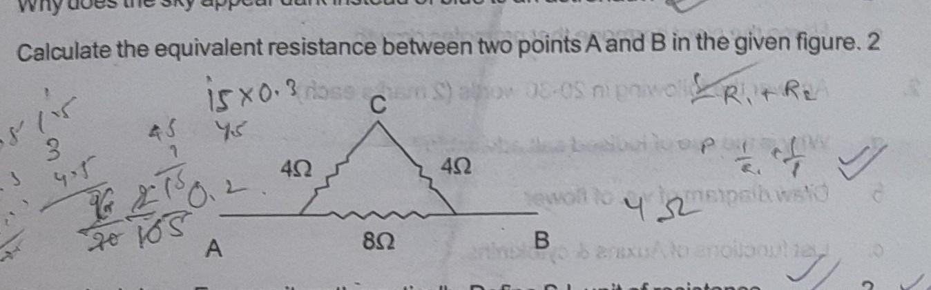 Solved Calculate the equivalent resistance between two | Chegg.com