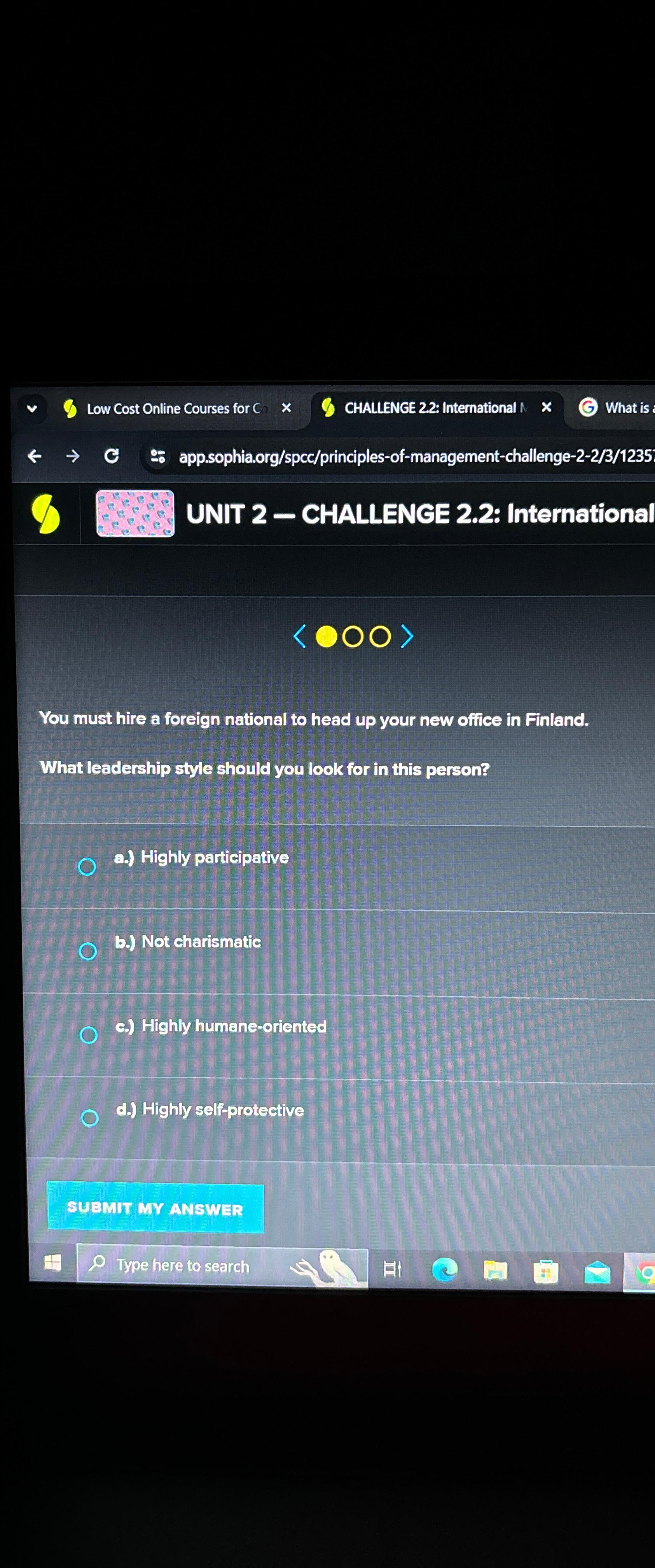 Solved Low Cost Online Courses for CCHALLENGE 2.2: | Chegg.com