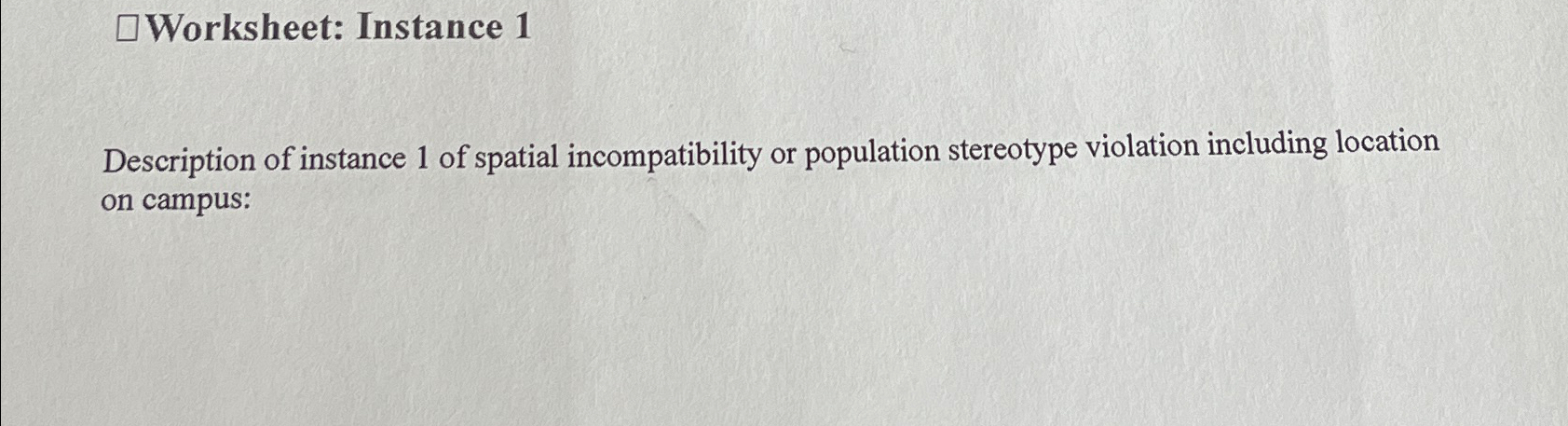 Solved Worksheet: Instance 1Description of instance 1 ﻿of | Chegg.com