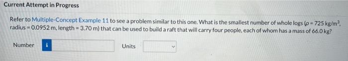 Solved Refer to Multiple-Concept Example 11 to see a problem | Chegg.com