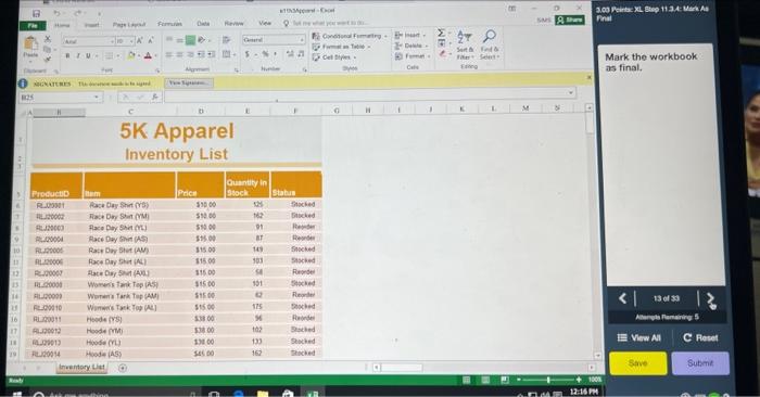 Enter the user name Excel Student for Microsoft | Chegg.com