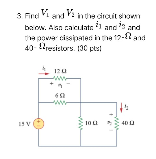 Solved I need help finding V1 ﻿and V2 | Chegg.com