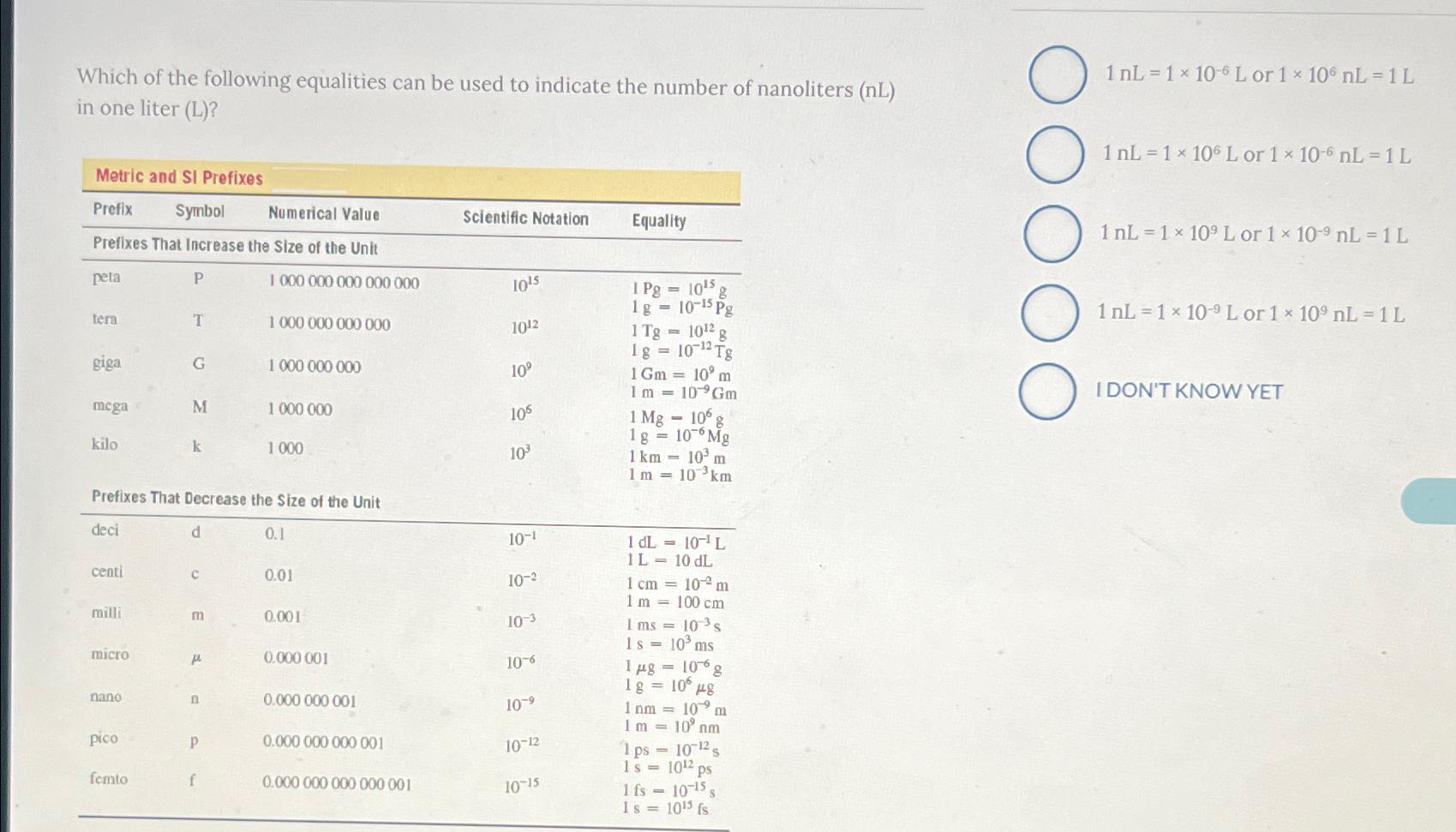 Solved Which of the following equalities can be used to | Chegg.com