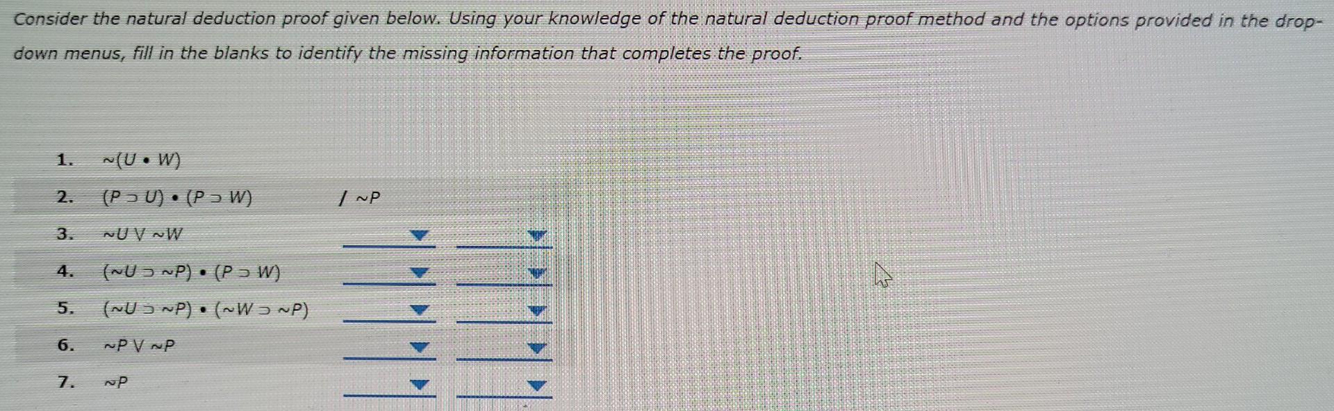 Consider the natural deduction proof given below. | Chegg.com