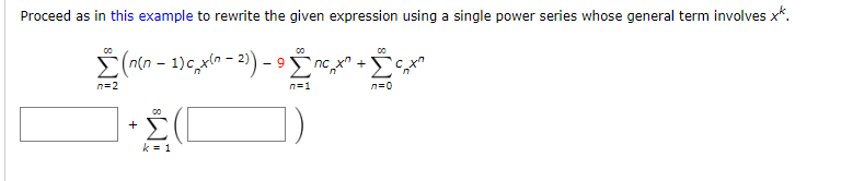 Proceed as in this example to rewrite the given | Chegg.com