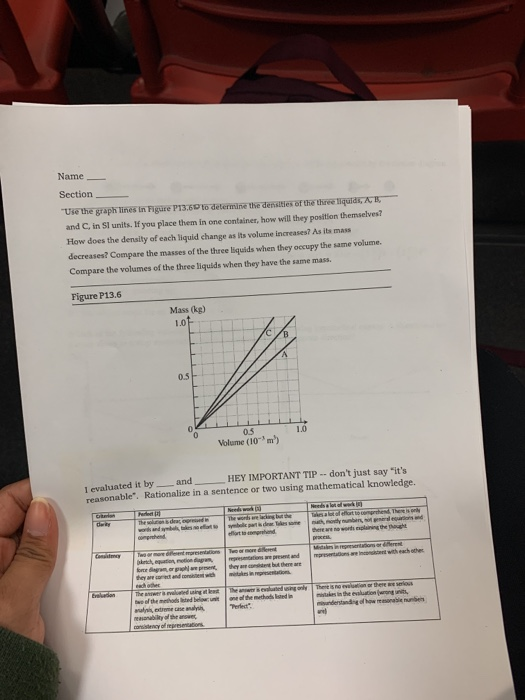 Solved Name Section Use the graph lines in Figure 13.60 To | Chegg.com