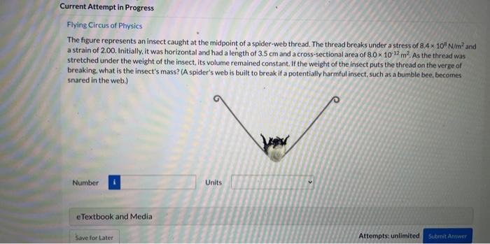 Solved Current Attempt in Progress Flying Circus of Physics | Chegg.com