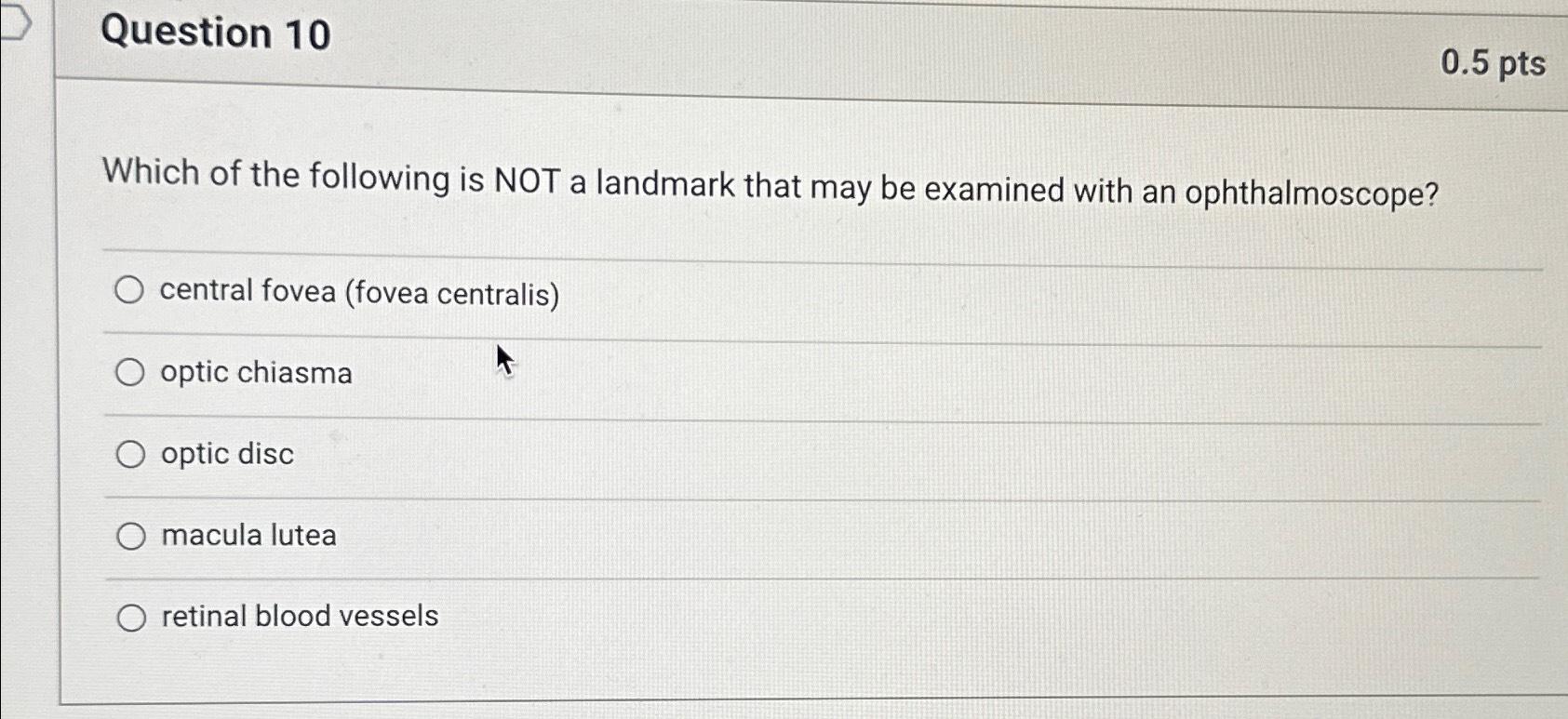 Solved Question 100.5ptsWhich of the following is NOT a | Chegg.com