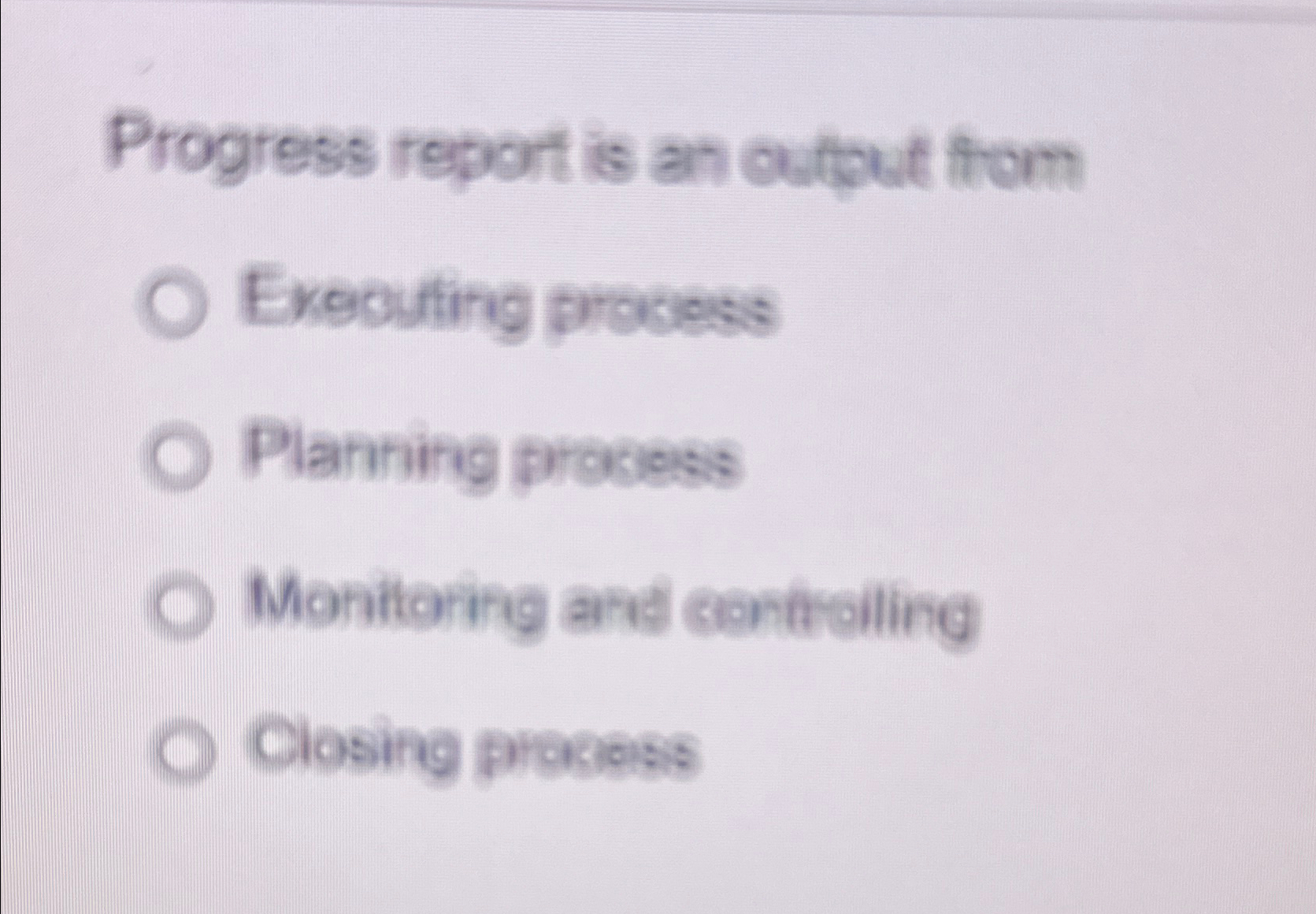 Solved Progress report is an output fromExacuting | Chegg.com