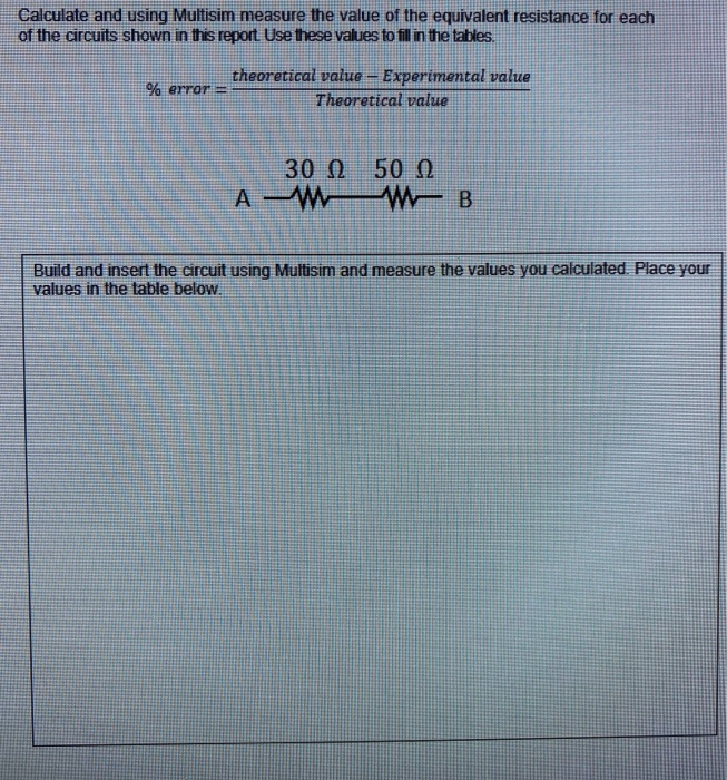 Solved Calculate and using Multisim measure the value of the | Chegg.com